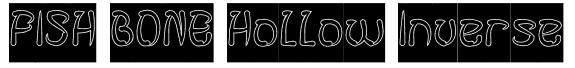 FISH BONE Hollow Inverse: Free Font Download | MaisFontes
