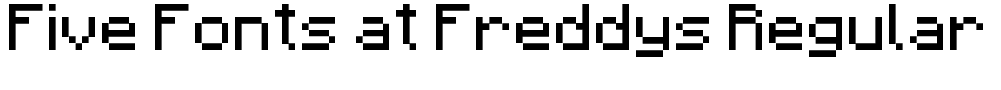 Five Fonts at Freddys Regular: Free Font Download | MaisFontes