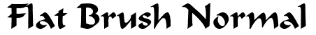 Flat Brush Normal: Free Font Download | MaisFontes