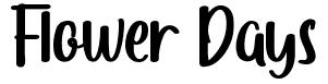Flower Days: Free Font Download | MaisFontes