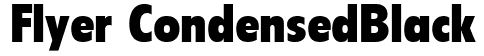 Flyer CondensedBlack: Free Font Download | MaisFontes