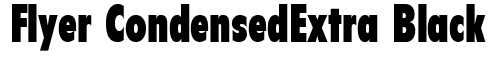 Flyer CondensedExtra Black: Free Font Download | MaisFontes