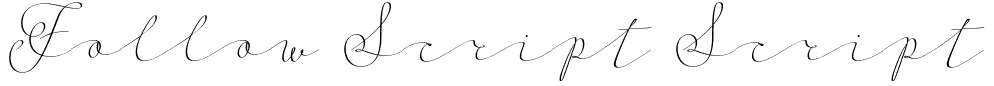 Follow Script Script Font: Free Download | MaisFontes