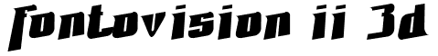 Fontovision II 3D: Free Font Download | MaisFontes
