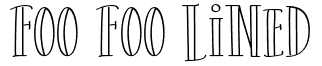Foo Foo Lined: Free Font Download | MaisFontes