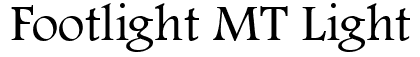 Footlight MT Light: Descargar Fuente Gratis | MaisFontes