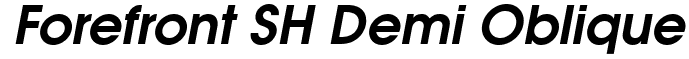 Forefront SH Demi Oblique: Free Font Download | MaisFontes