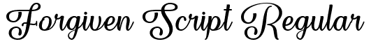 Forgiven Script Regular: Baixar Fonte Grátis | MaisFontes