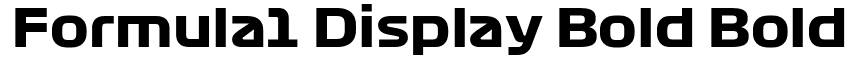 Formula 1 Display Font Family: Free Download | MaisFontes