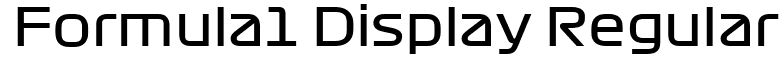 Formula 1 Display Font Family: Free Download | MaisFontes