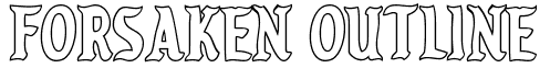 Forsaken Outline Font: Free Download | MaisFontes