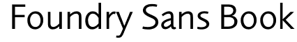 Foundry Sans Book Font: Free Download | MaisFontes