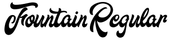 Fountain Regular: Free Font Download | MaisFontes