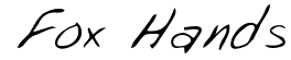 Fox Hands: Descargar Fuente Gratis | MaisFontes