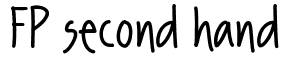 FP second hand Font: Free Download | MaisFontes
