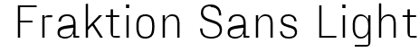 Fraktion Sans Regular：免费字体下载 | MaisFontes