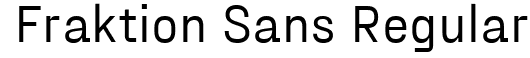 Fraktion Sans Regular：免费字体下载 | MaisFontes