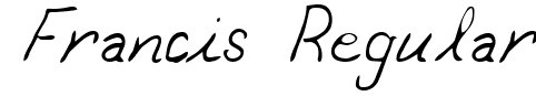 Francis Regular Font: Free Download | MaisFontes
