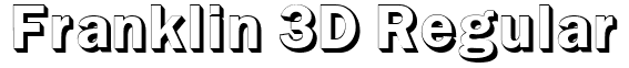 Franklin 3D Regular: Free Font Download | MaisFontes