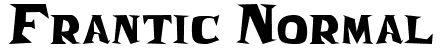 Frantic Normal: Free Font Download | MaisFontes