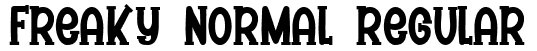 Freaky Normal Regular: Free Font Download | MaisFontes