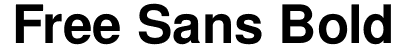 Free Sans Bold: Baixar Fonte Grátis | MaisFontes