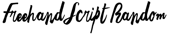 Freehand Script Random Font: Free Download | MaisFontes