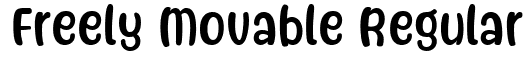 Freely Movable Regular font download | MaisFontes.com