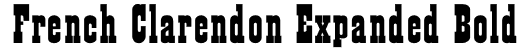 French Clarendon Bold Font: Free Download | MaisFontes