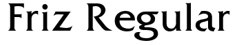 Friz Regular Font: Free Download | MaisFontes