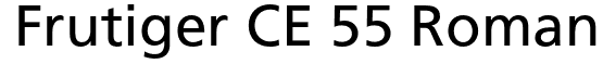 Frutiger CE 55 Roman: Free Font Download | MaisFontes