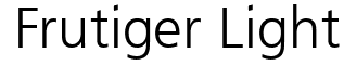 Frutiger Light：無料フォントをダウンロード | MaisFontes