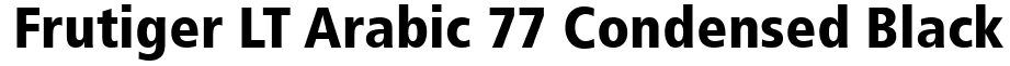 Frutiger LT Arabic Font Family: Download Free | MaisFontes