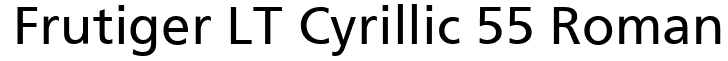 Frutiger LT Cyrillic 55 Roman: Download Free Font | MaisFontes