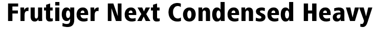 Frutiger Next Condensed Heavy Font: Free Download | MaisFontes