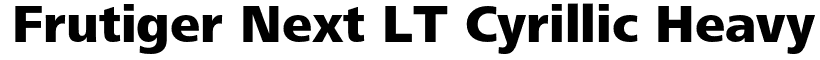 Frutiger Next LT Cyrillic Heavy Font: Free Download | MaisFontes