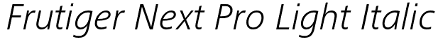 Frutiger Next Pro Font Family: Free Download | MaisFontes