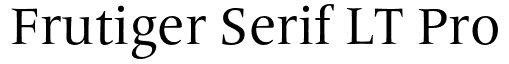 Frutiger Serif LT Pro Font: Free Download | MaisFontes