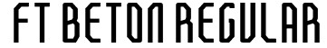 FT Beton Regular Font: Free Download | MaisFontes