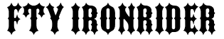 FTY IRONRIDER: Free Font Download | MaisFontes