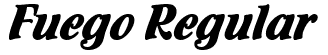Fuego Regular: Free Font Download | MaisFontes