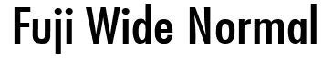 Fuji Wide Normal Font: Free Download | MaisFontes