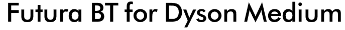 Futura BT for Dyson Book: Download Free Font | MaisFontes
