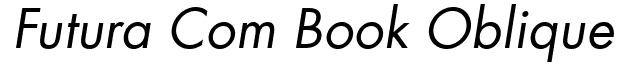 Futura Com Book: Free Font Download | MaisFontes