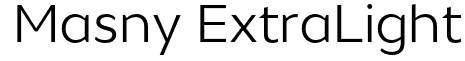 Masny ExtraLight: Free Font Download | MaisFontes