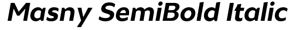 Masny SemiBold Italic: Free Font Download | MaisFontes