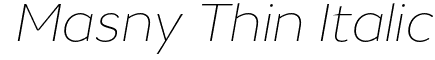 Masny Thin Italic: Free Font Download | MaisFontes