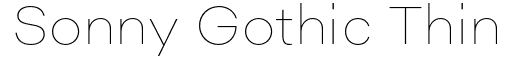Sonny Gothic Thin: Download Free Font | MaisFontes