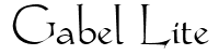 Gabel Lite: Free Font Download | MaisFontes