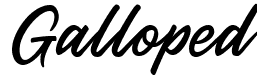 Galloped: Free Font Download | MaisFontes